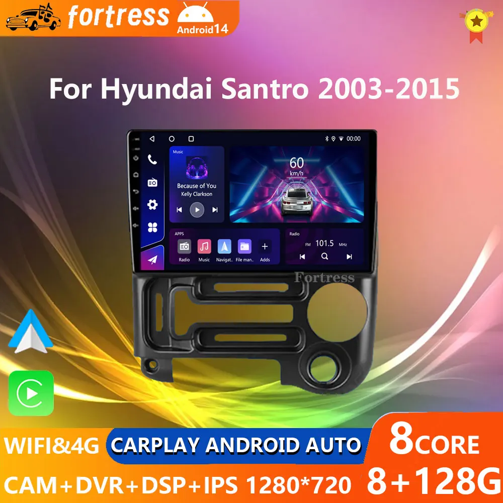 9-Android-13-0-Car-Radio-fo-Hyundai-Santro-Atos-Prime-2003-2015-GPS ...