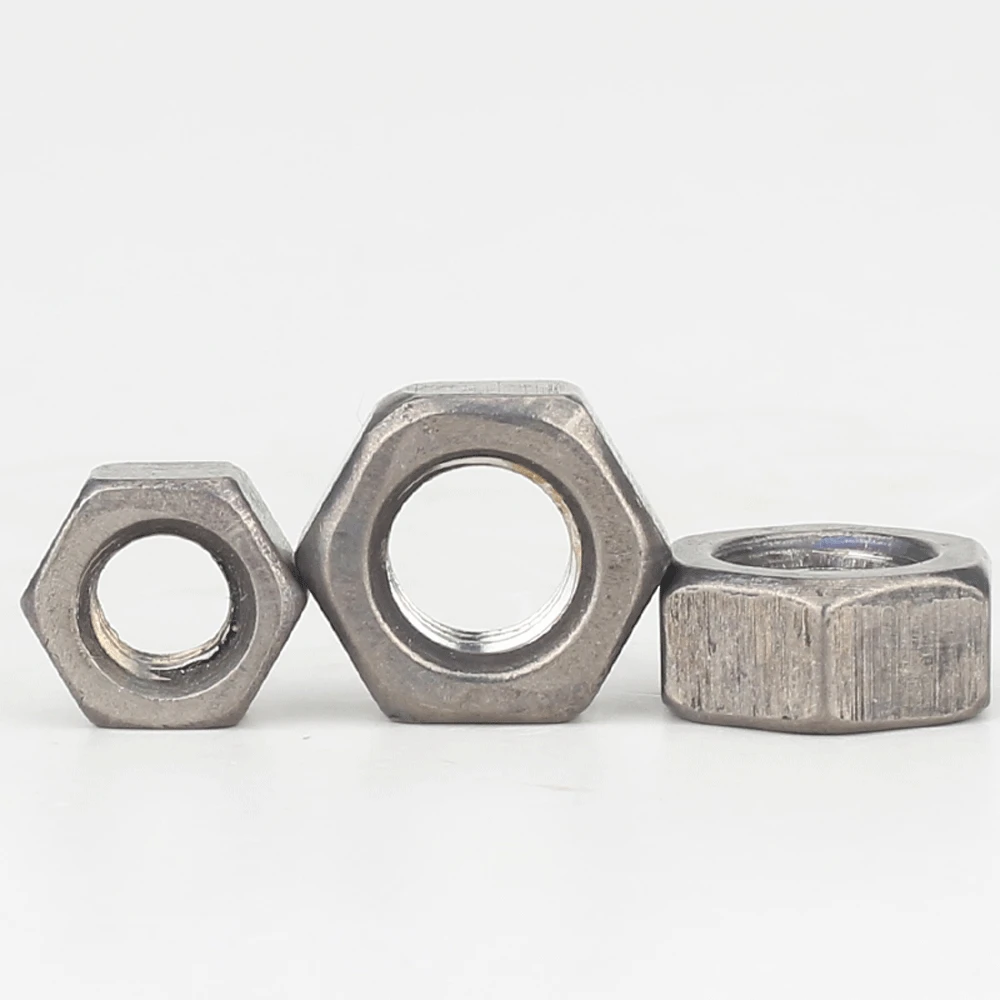 Tuercas hexagonales de titanio puro y aleación de titanio, tuercas hexagonales de M5 M1 M1.4 M1 ...