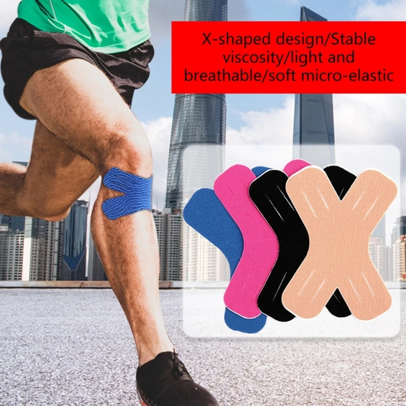 20-Sheets-Pack-Kinesiology-Cross-Tape-Adhesive-Kinesiological-Body-Tape ...