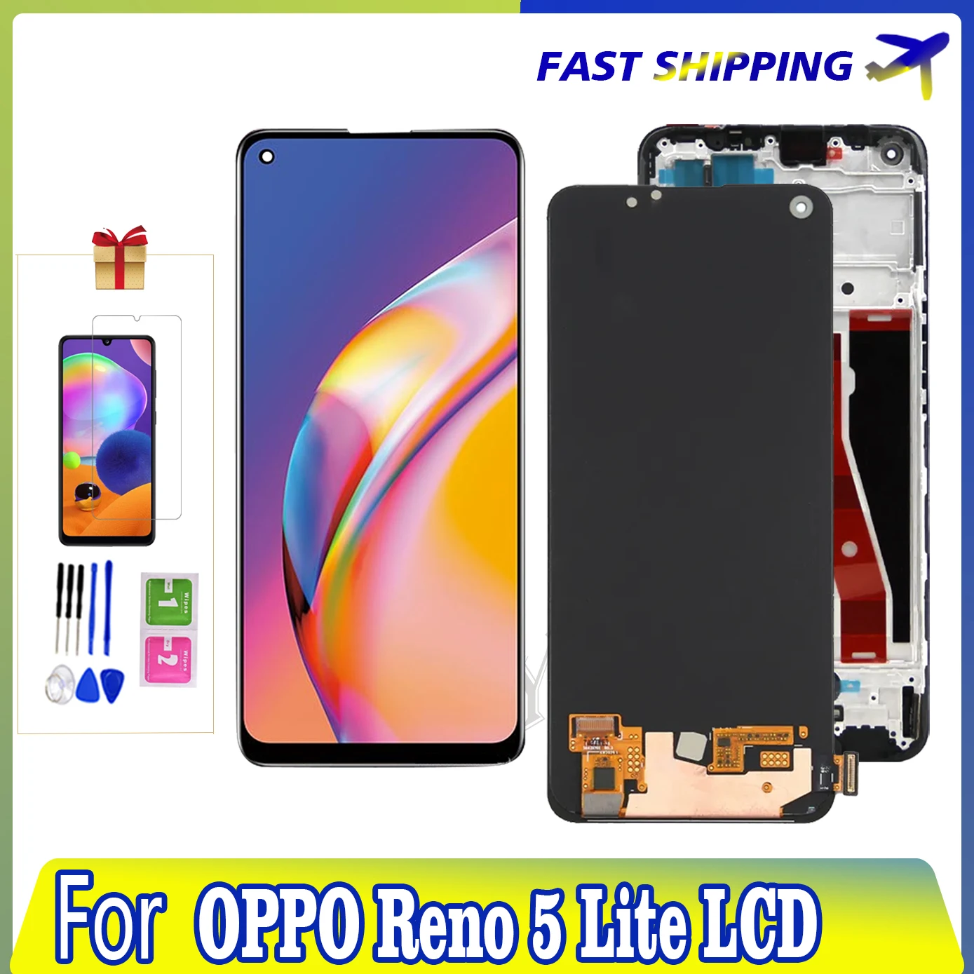 6-43-LCD-For-Oppo-Reno5-Lite-CPH2205-LCD-Display-Touch-Screen-For ...