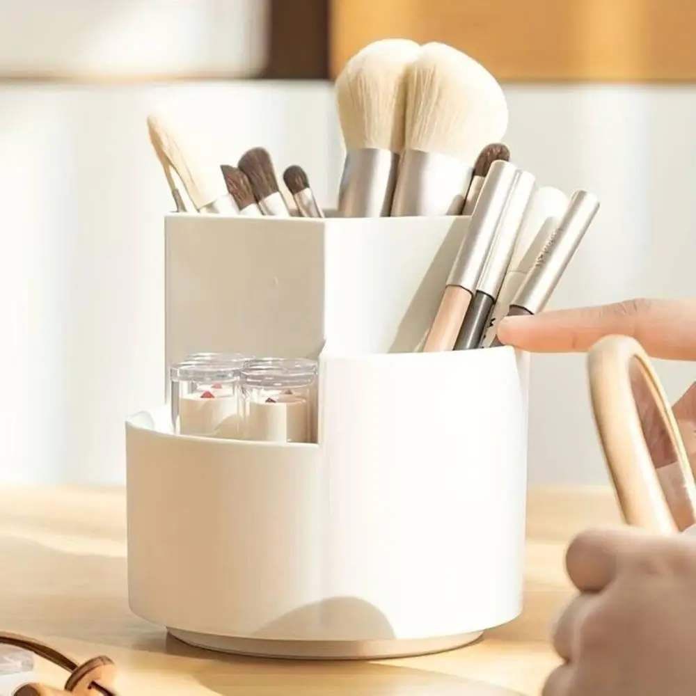 360-Rotating-Large-Capacity-Rotating-Makeup-Pen-Holder-Desk-Pencil ...