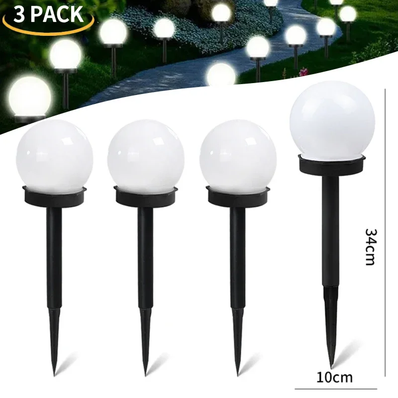 1-3-6Pack-Solar-Garden-Round-Ball-Bulb-Light-LED-Outdoor-Waterproof ...