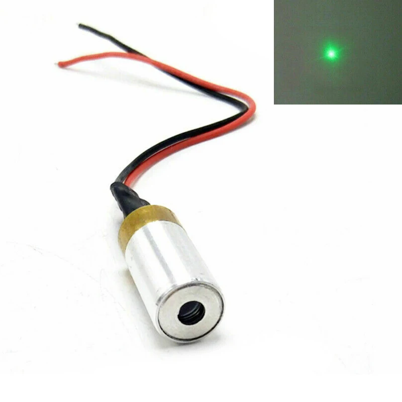 Industrial Lab 532nm 30mW Green Laser Diode Module Focus Dot Light 3-5V ...
