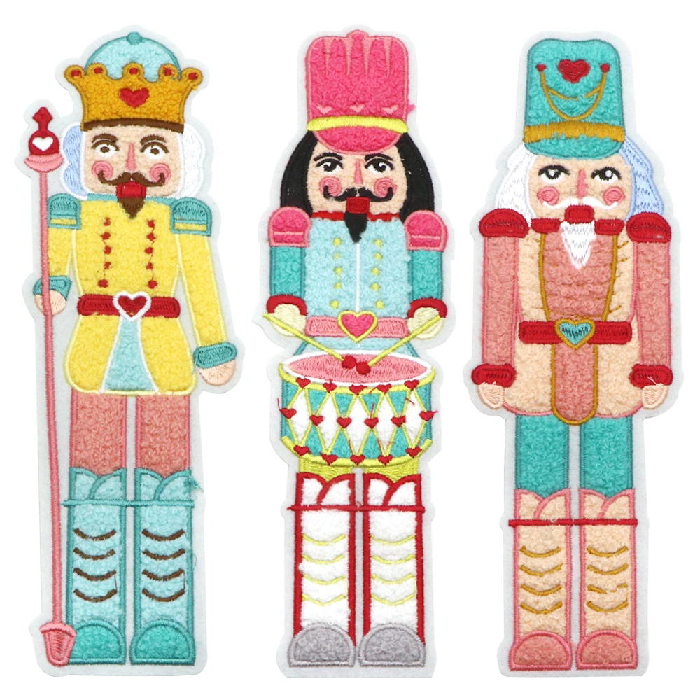 1PC Nutcracker Friends Iron on Patches Embroidery Patch Chenille Patch Sew on Patch For Clothing ...
