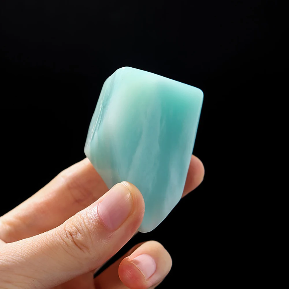 50 100g Natural Amazonite Geometric Polyhedron Polished Gem Energy Sky ...