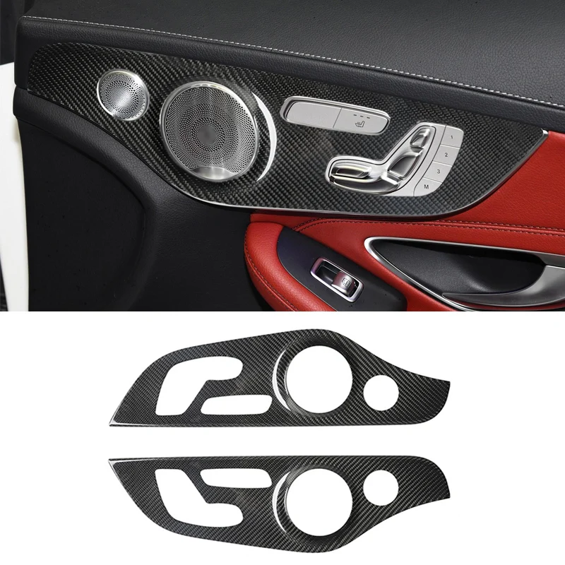 carbon fiber door trim For Mercedes w205 amg coupe amg c205 2 doors ...