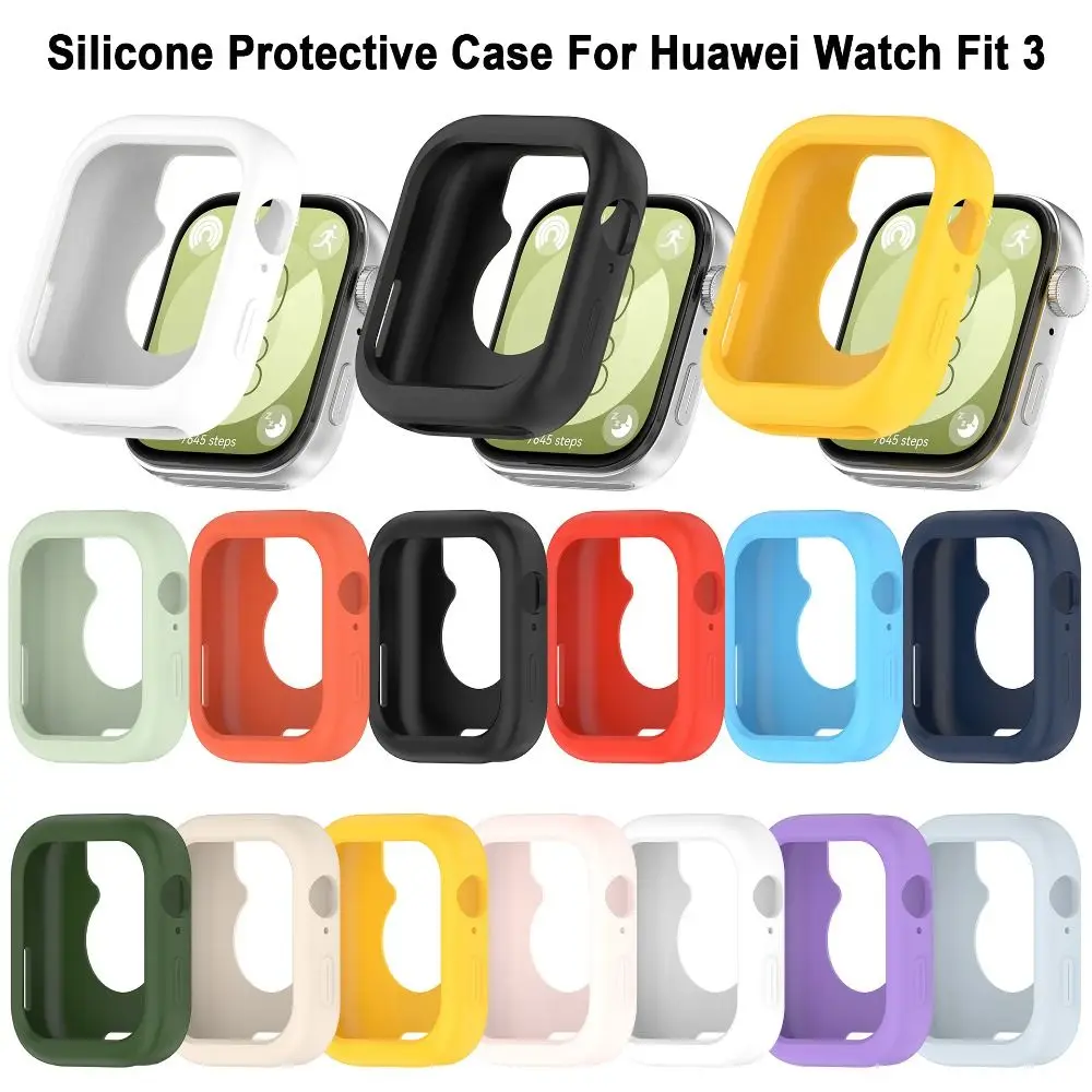 Funda-de-silicona-para-Huawei-Watch-Fit-3-Protector-de-pantalla-antiara ...