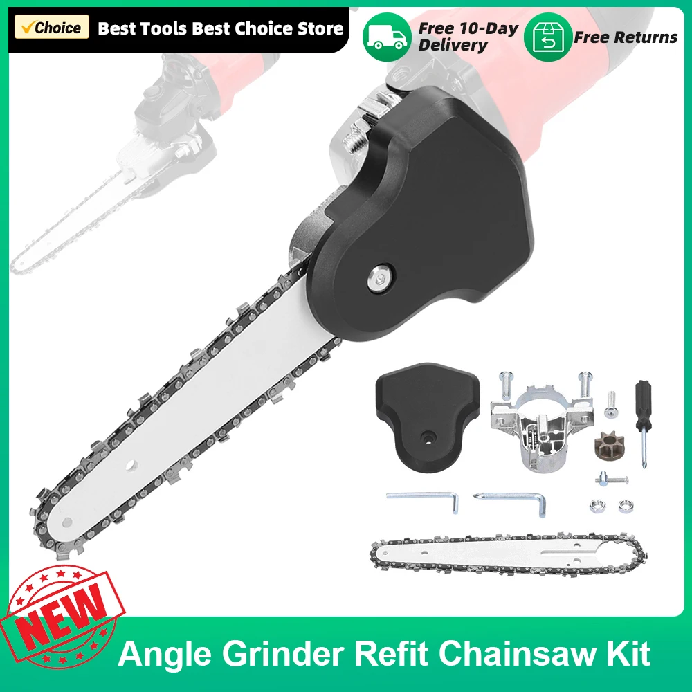 Angle-Grinder-Refit-Chainsaw-Conversion-Kit-4-6-Inch-Chainsaw-Bracket ...