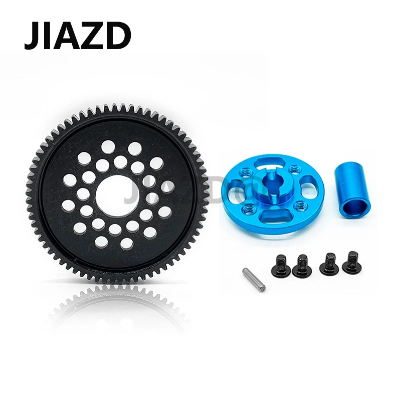 Metal-68T-Spur-Gear-and-Gear-Mount-High-Speed-Gear-Set-54500-for-Tamiya ...