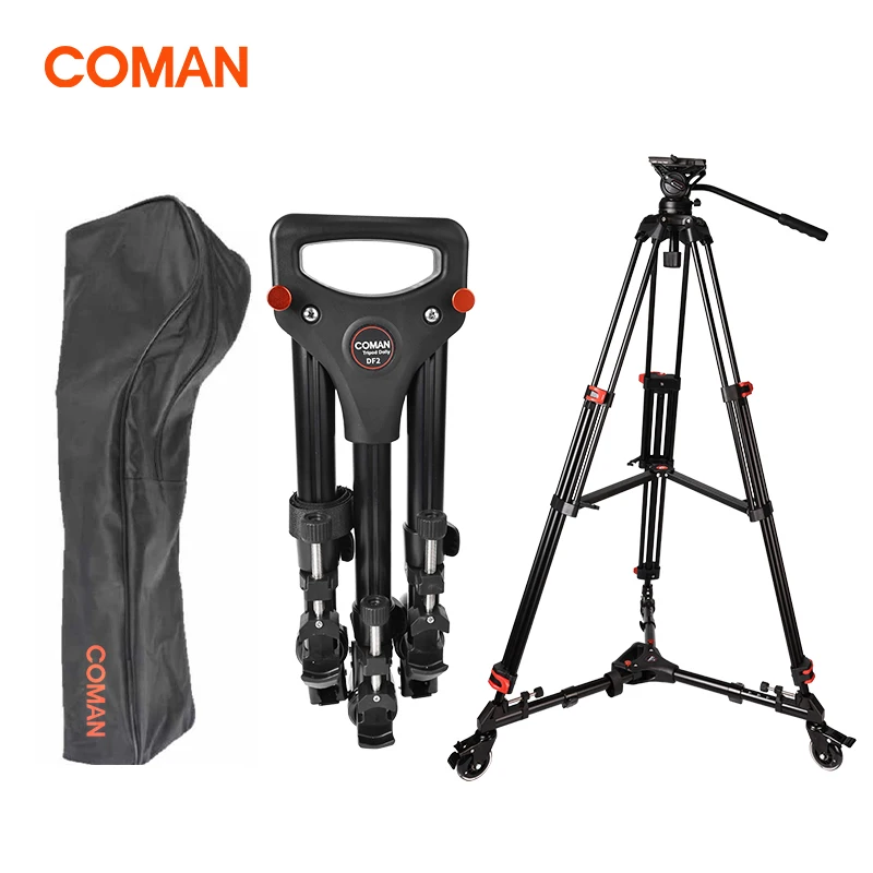 COMAN-DF2-Professional-Foldable-Camera-Tripod-Dolly-3-Wheels-Stand ...