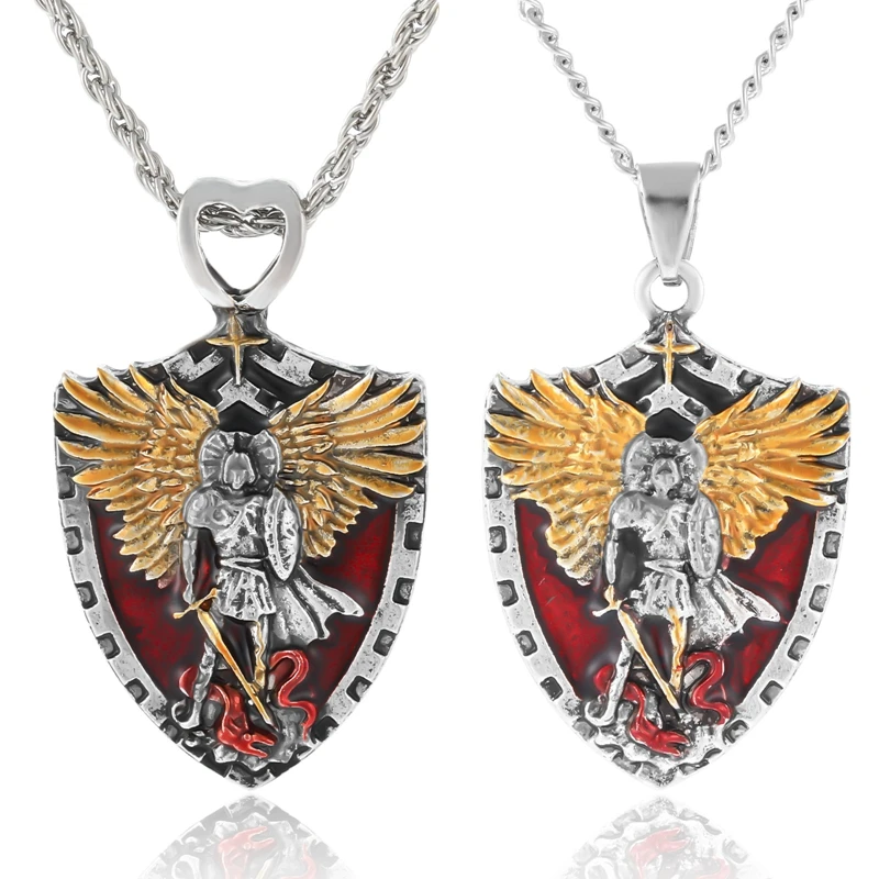 Exquisite-Fashion-Warrior-Guardian-Holy-Angel-Saint-Michael-Pendant ...