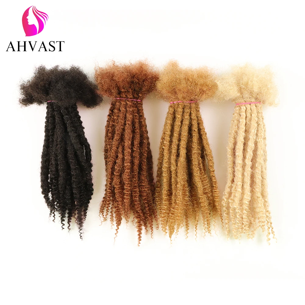 AHVAST 100% Human Hair Texture Locs Dreadlocks Extensions Textured ...