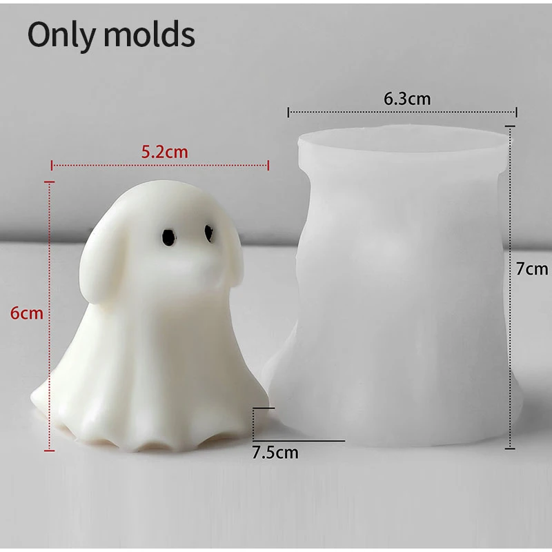 DIY Pet Ghost Silicone Mold Set: The Ultimate Halloween Craft for Pet ...