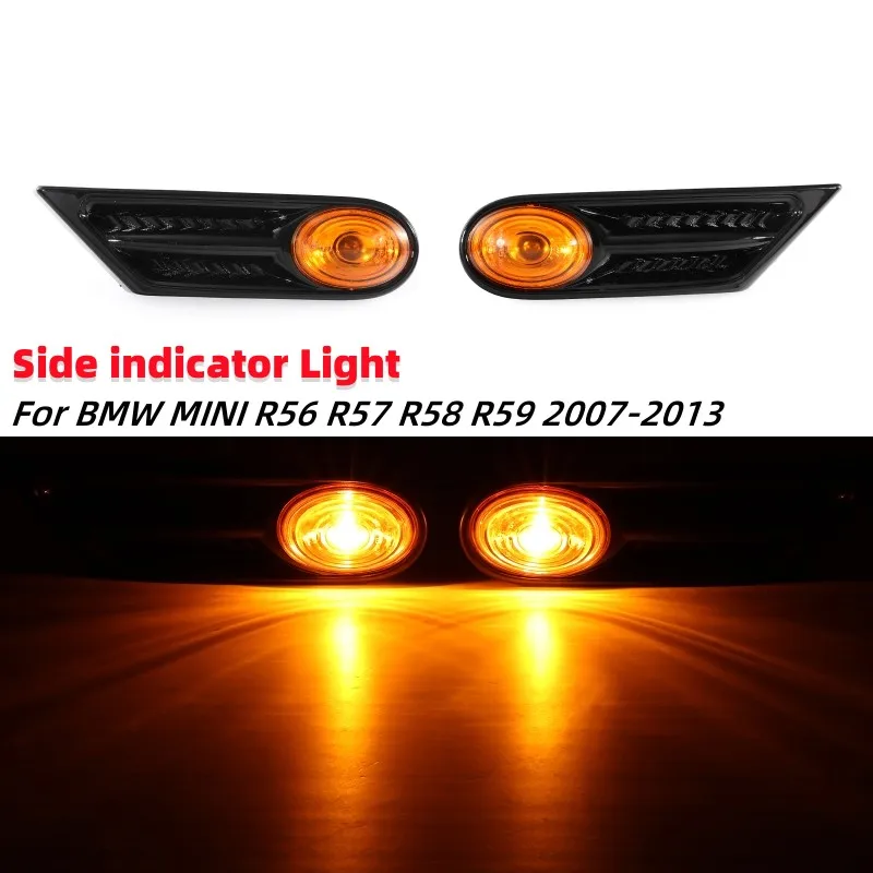 2Pcs Car Side Indicator Light Flowing LED Signal Turn Light Dynamic ...