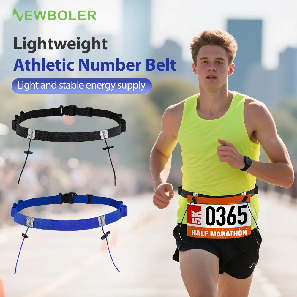 Running Race Number Belt Waist Pack Bib Holder For Triathlon Marathon ...