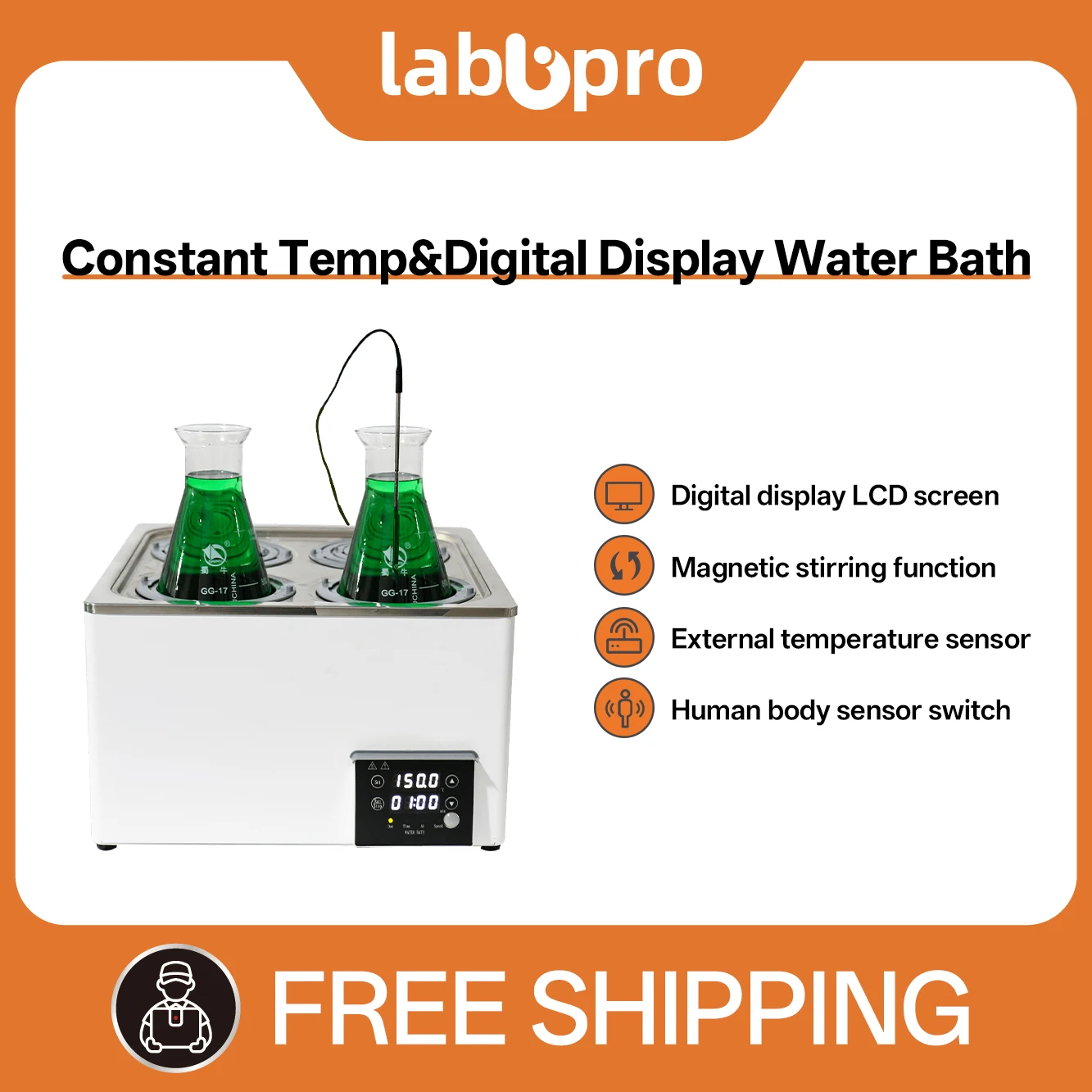 Laboratory Digital Constant Temperature Water Bath Pot with Timing ...
