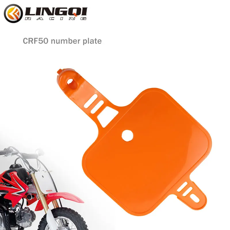 LINGQI-RACING-Motorcycle-CRF50-Front-Plastic-Number-Plate-License ...