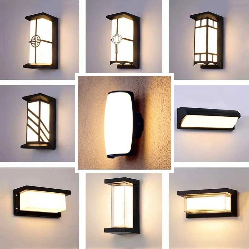 Modern-LED-Outdoor-Wall-Lamps-20W-Plastic-Waterproof-Porch-Front-Door ...