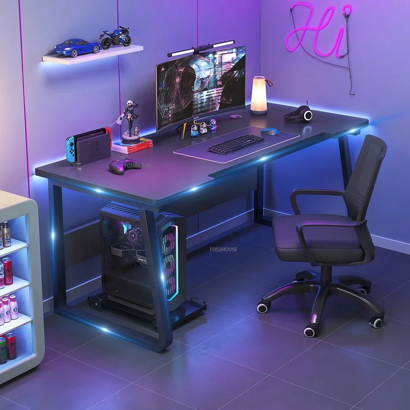 Household-Laptop-Desktop-Computer-Desks-Bedroom-Single-Office-Table-Modern-Gaming-Desk-Student ...