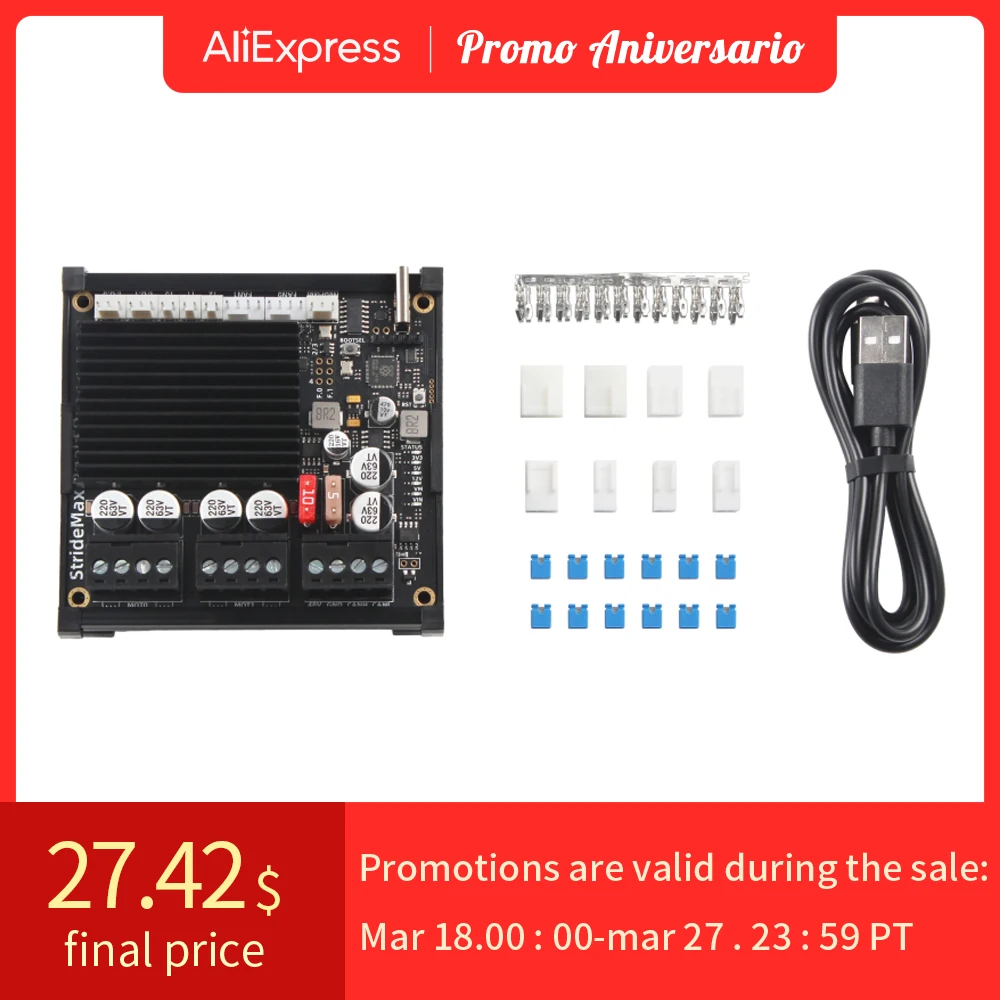 FYSETC StrideMax Dual FD Motherboard Dual Tmc5160 and Car Fuse 60V Max ...
