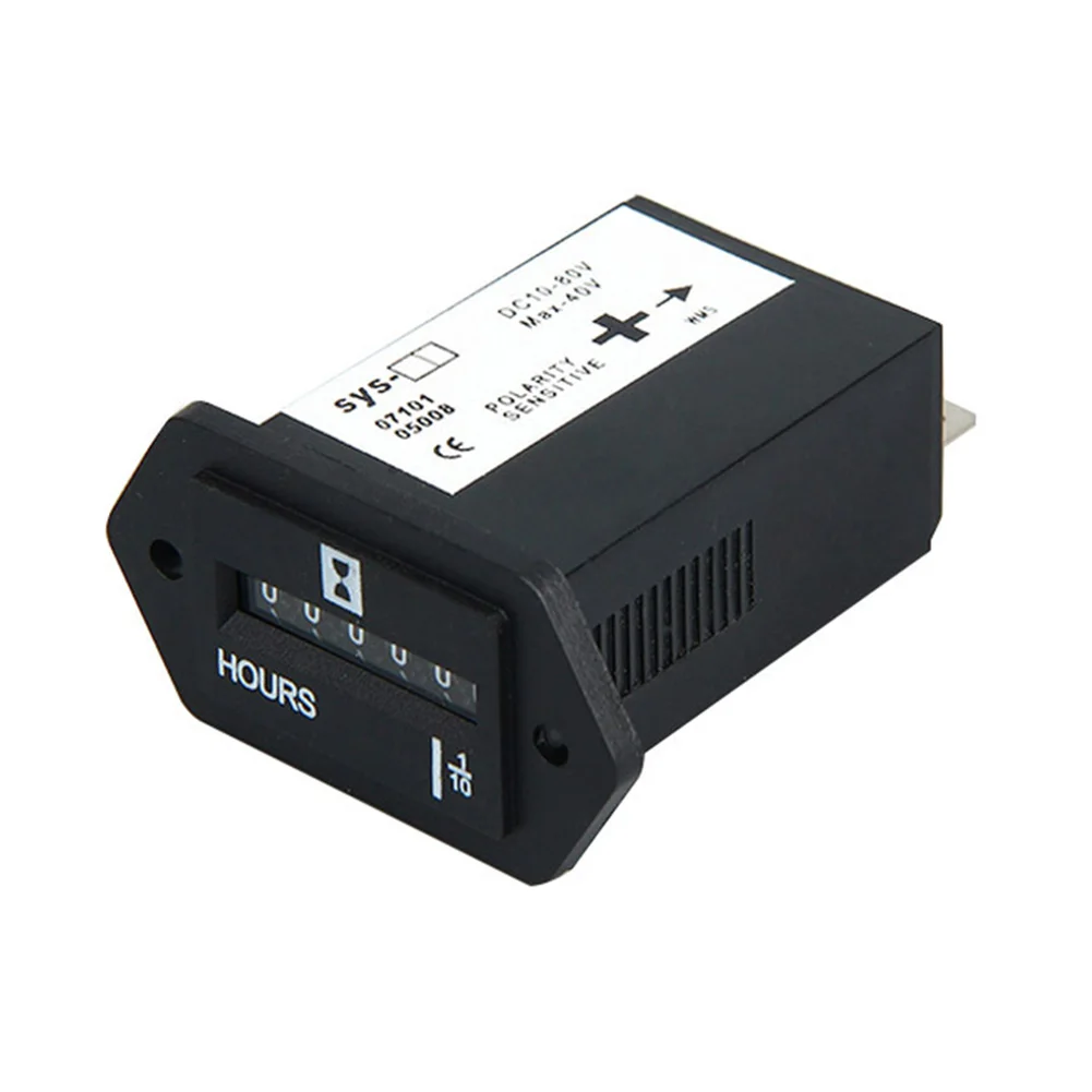 Counter Tractor Truck Rectangle Generator Sealed Hour Meter DC 10V 80V ...
