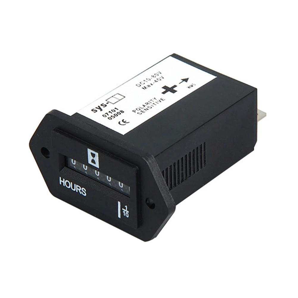 Counter Tractor Truck Rectangle Generator Sealed Hour Meter DC 10V 80V ...