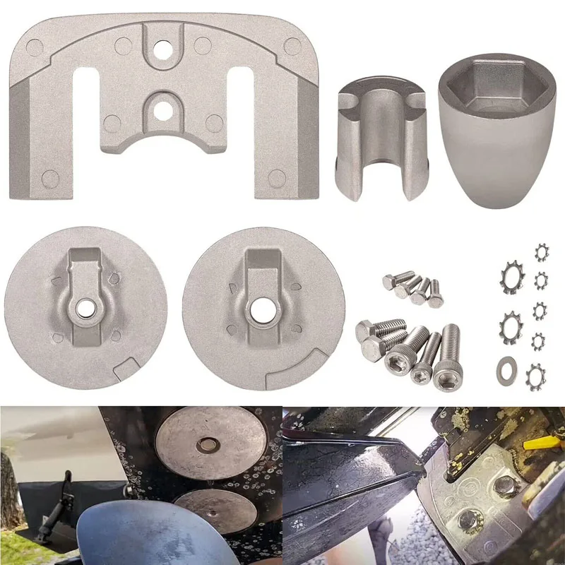 CMBRAVO3KITA Aluminum Anode Kit Fit for Mercury Bravo III Bravo 3 (2004 ...
