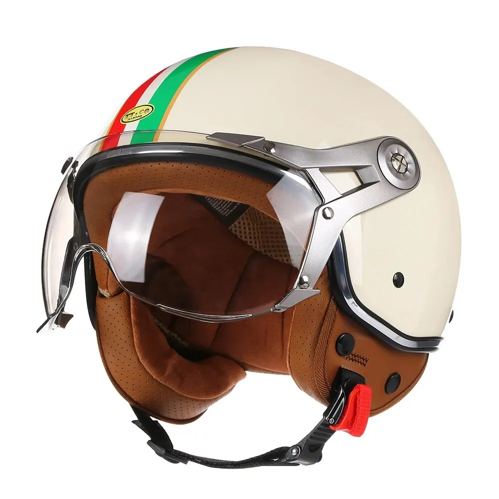 Vintage-TT-COCASCOS-Motorradhelm-Jet-mit-Visier-Motorradfahren-3-4 ...
