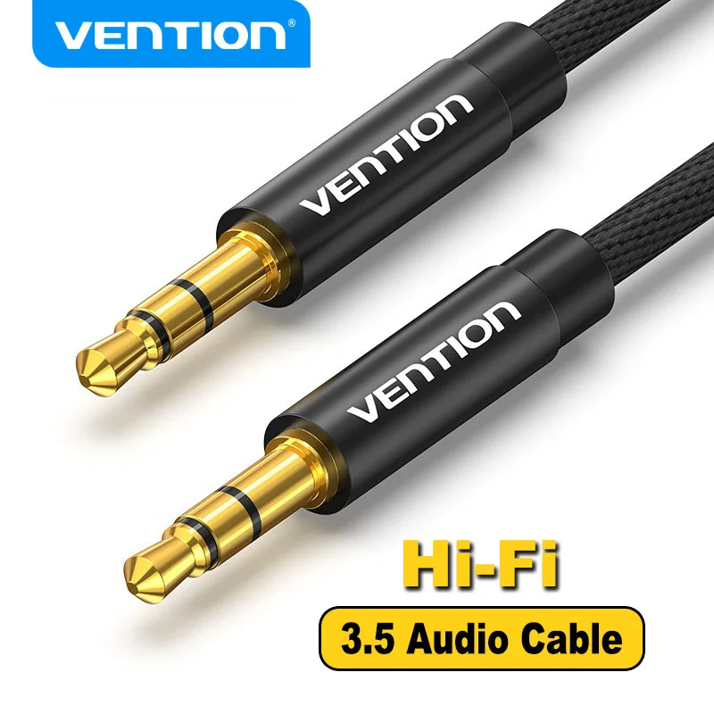 Vention AUX 케이블 오디오 잭 3.5mm 오디오 보조 케이블 JBL Xiaomi Oneplus 헤드폰 자동차 스피커 ...