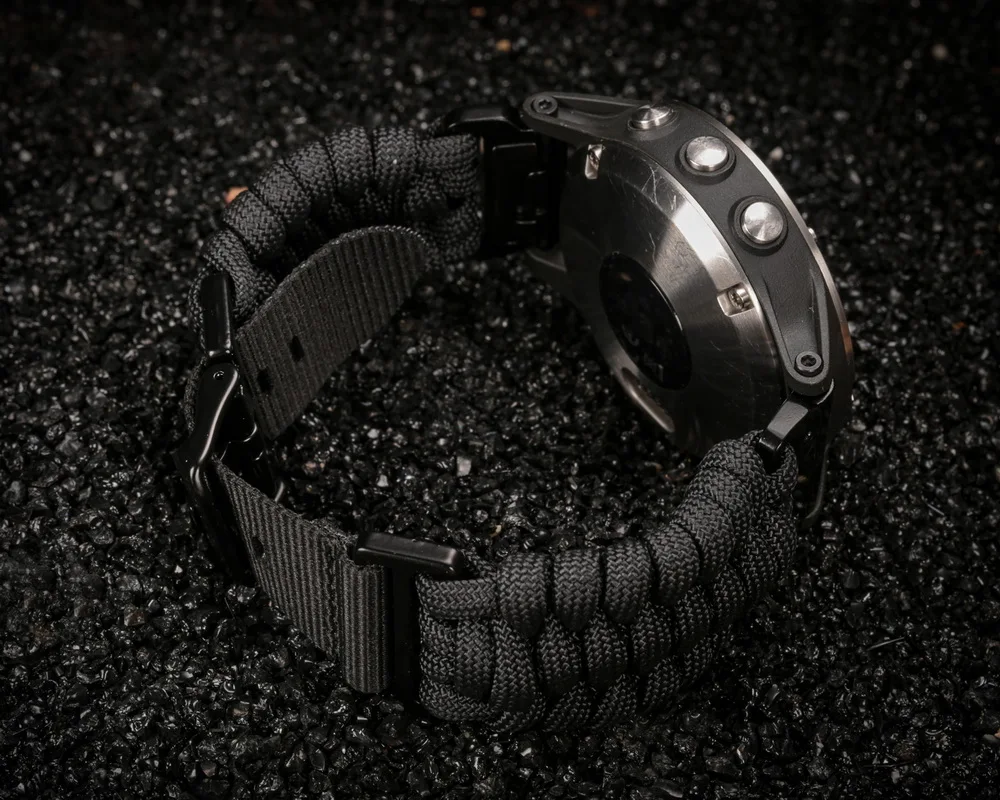 Ремінець Hemsut для годинників HGA145 Rugged Paracord Garmin Army Green ...