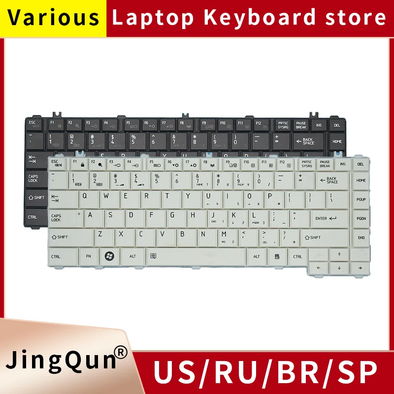 Us/english Laptop Keyboard For Toshiba Satellite C600 C640 C640d C645 ...