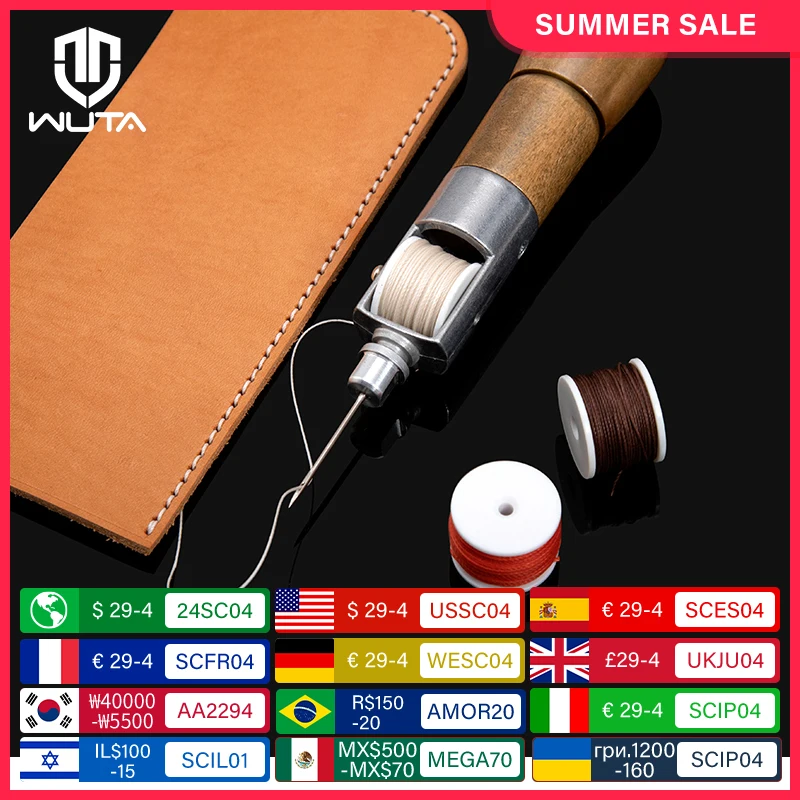 WUTA-Leather-Sewing-Awl-Thread-Kit-Speedy-Stitcher-Hand-Sewing-Machine ...