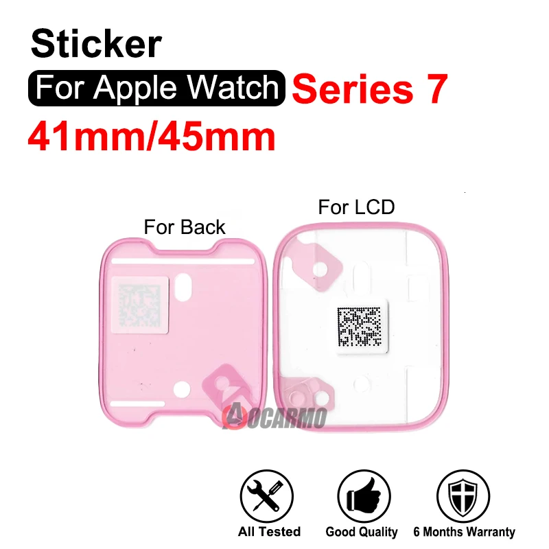 For-Apple-Watch-Series-7-8-41mm-45mm-Front-LCD-Screen-Sticker-And-Back ...