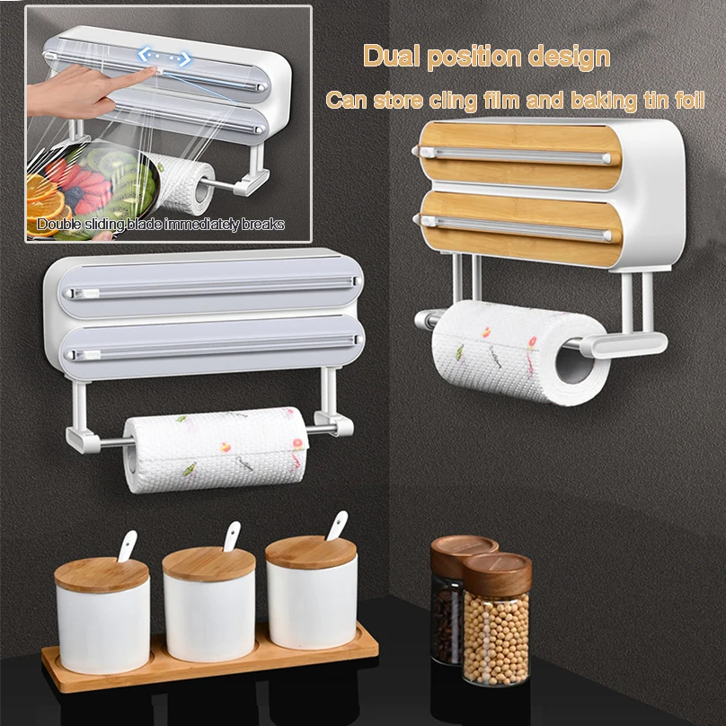 Magnetic-Film-Holder-with-Cutter-Stretch-Cling-Film-Holder-Slide ...