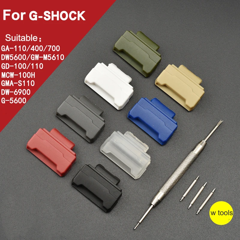 16mm-TPU-Pin-Buckle-Watch-Band-Strap-Adapter-Connector-For-Casio-g ...