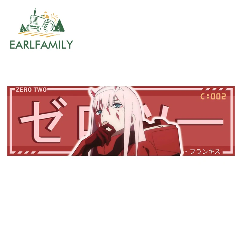 Earlfamily 13cm X 4.2cm For Zero Two Drift Slap Fine Suv Car Stickers ...