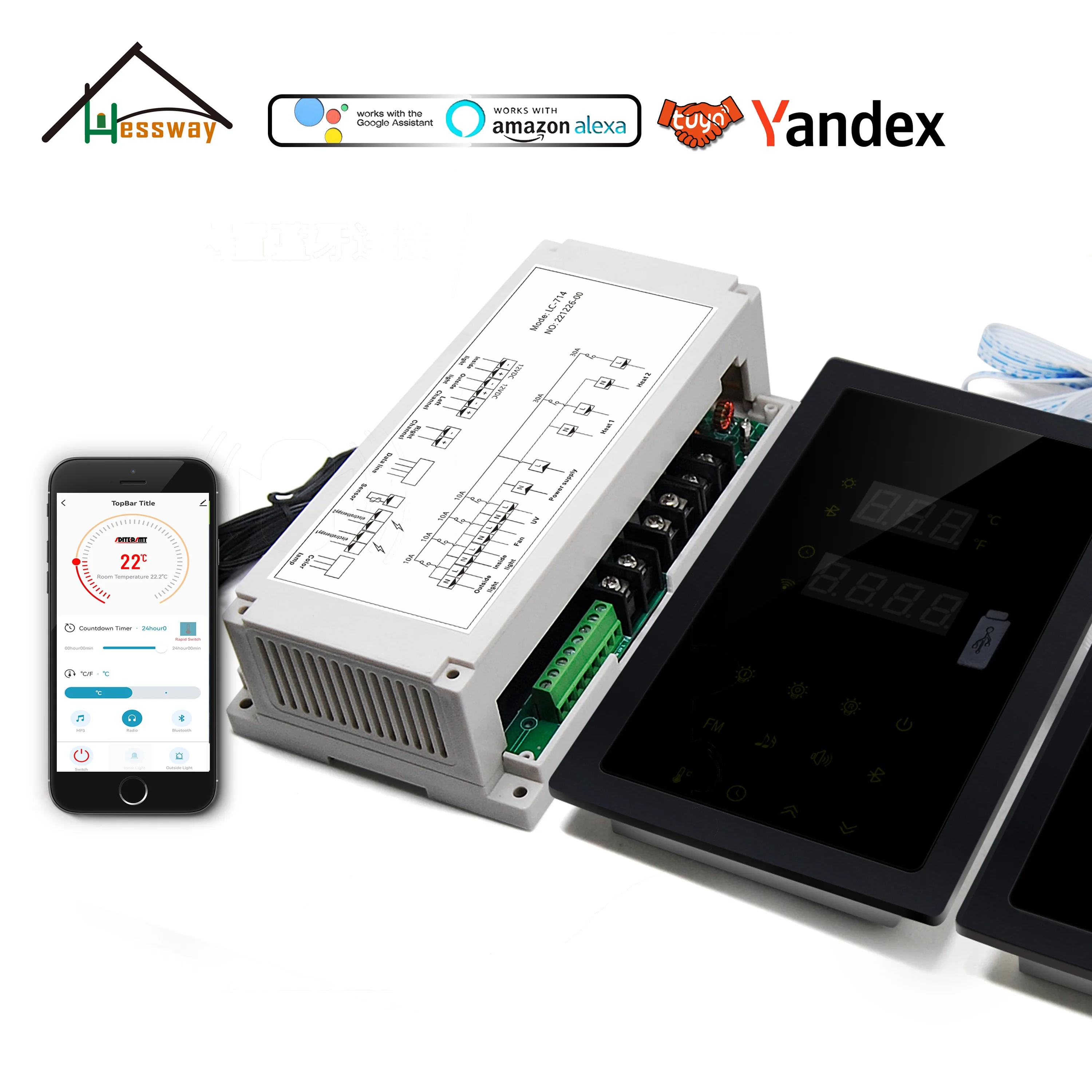 24H-Countdown-Multifunction-Integral-Steam-Sauna-Room-Controller-Comput ...