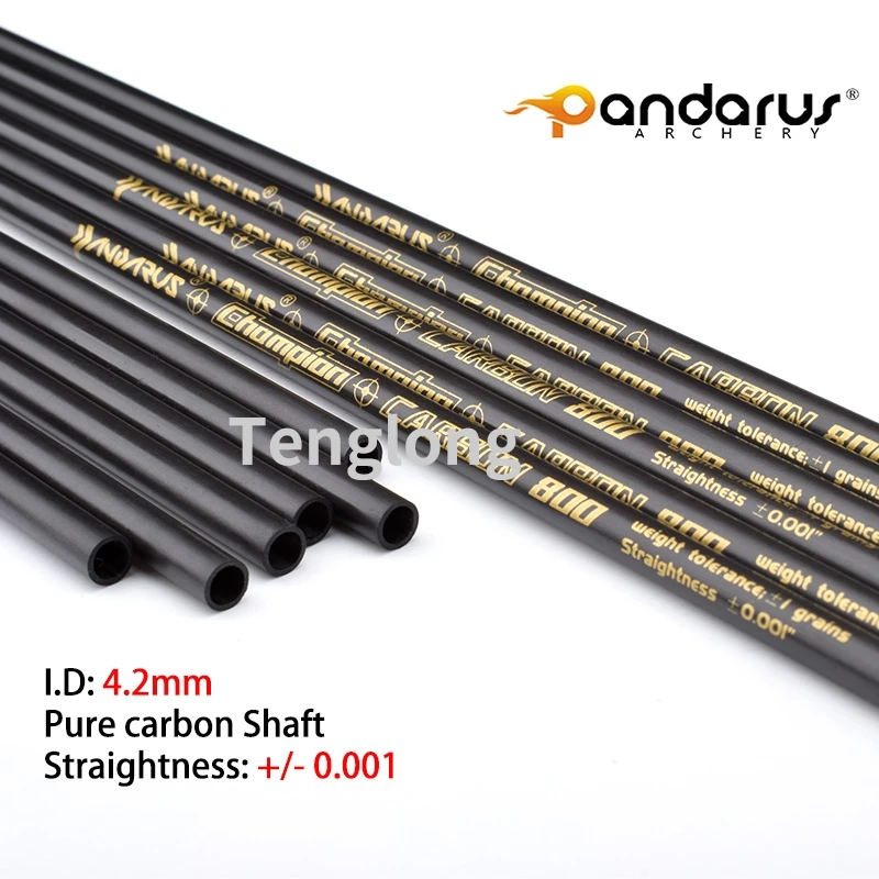 PANDARUS-12pcs-ID-4-2mm-Straightness-001-Arrow-Shaft-30in-Spine-350 ...