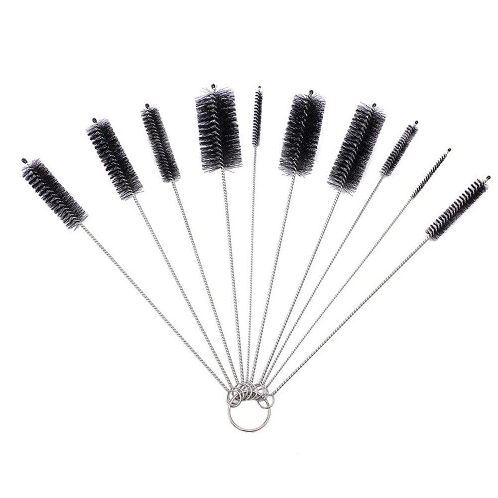 10pcs-Set-Stainless-Soft-Hair-Suction-Glass-Tube-Cleaner-Brushes-Fish ...