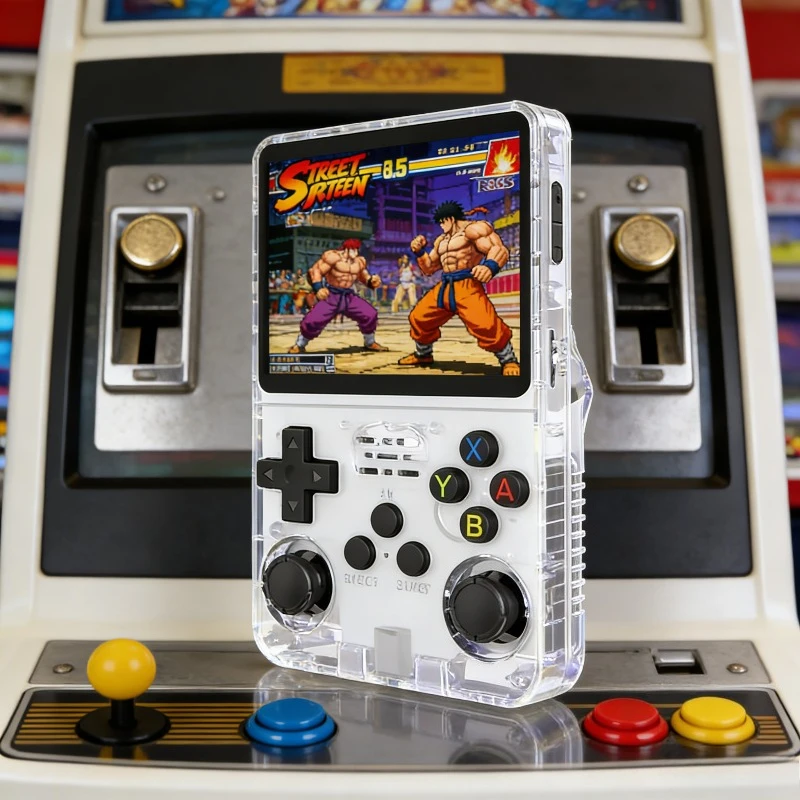 R36S Retro Handheld Game Device 3.5 Inch IPS Screen 128GB Linux Open ...