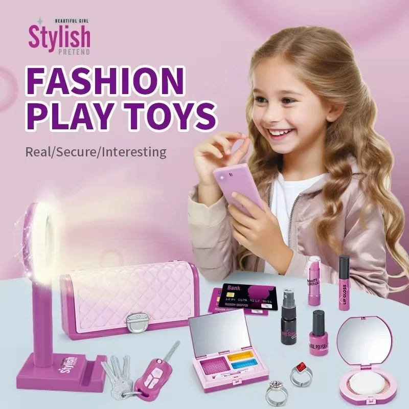 Fake-Makeup-Girl-Toys-Kids-Hair-Beauty-Makeup-Set-Girl-Simulation-Hair ...