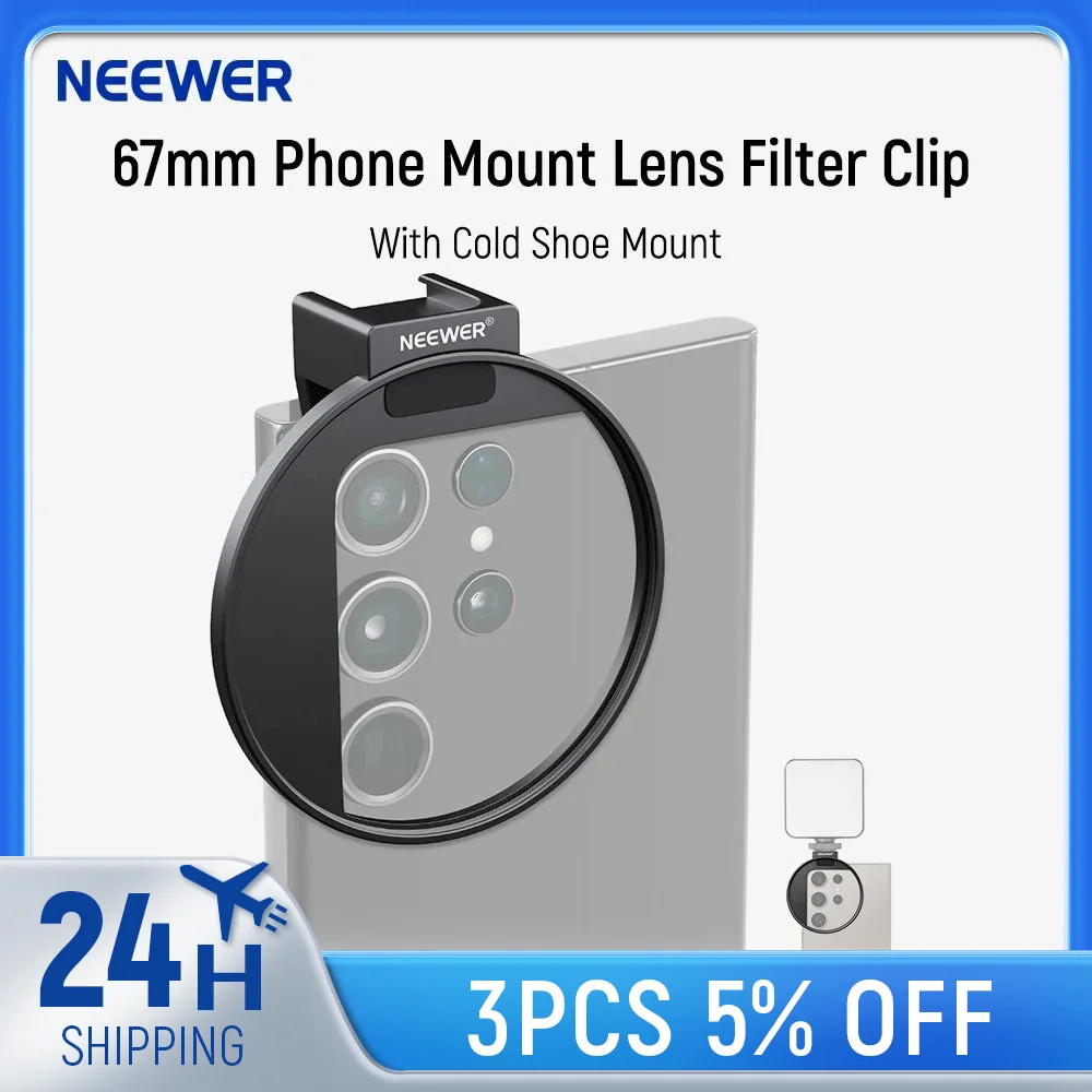 NEEWER-Upgraded-67mm-Phone-Filter-Mount-Threaded-Lens-Filter-Clip-with ...