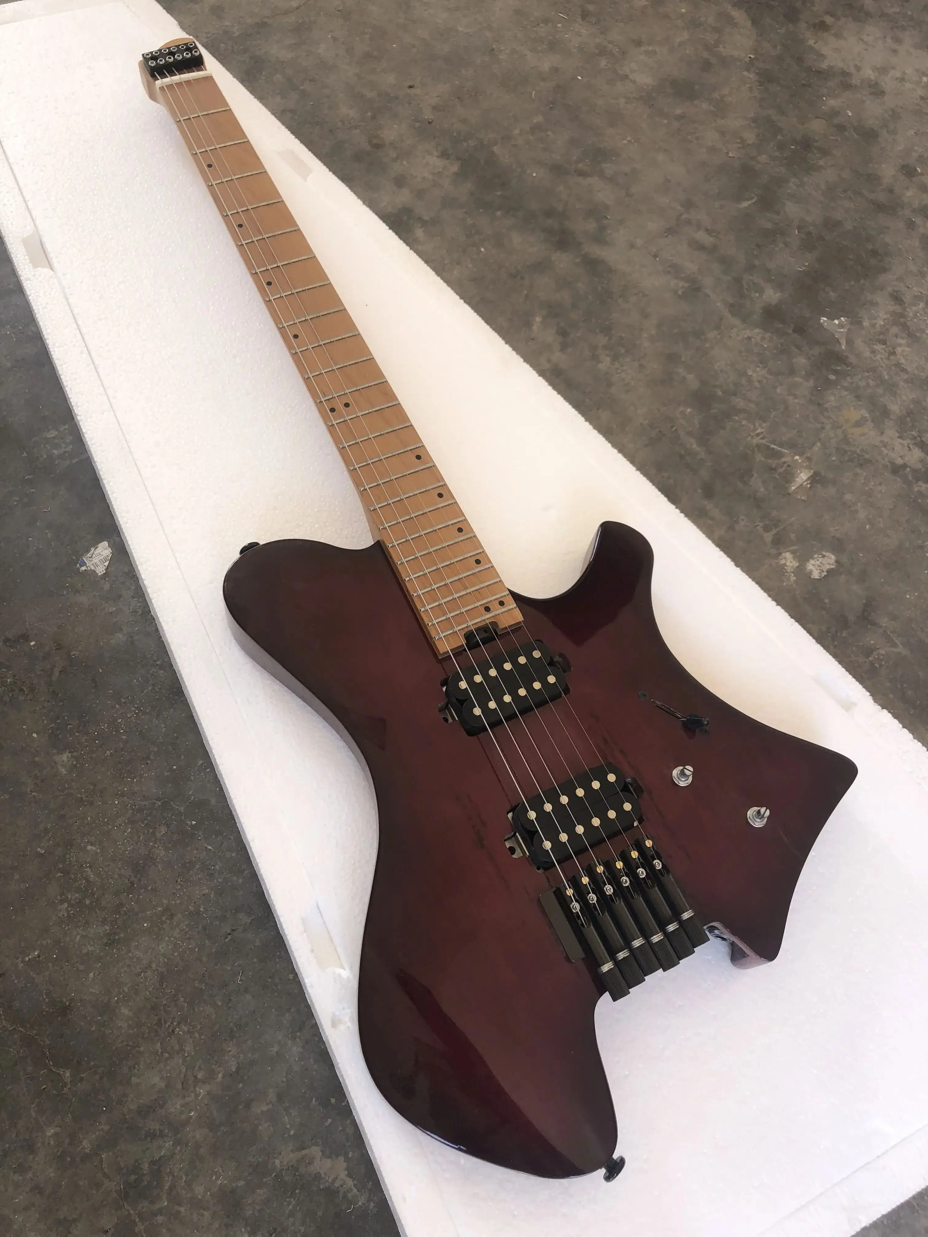 Mini-Guitar-6-String-Headless-Electric-Guitar-30-Inch-Mohogany-Body ...