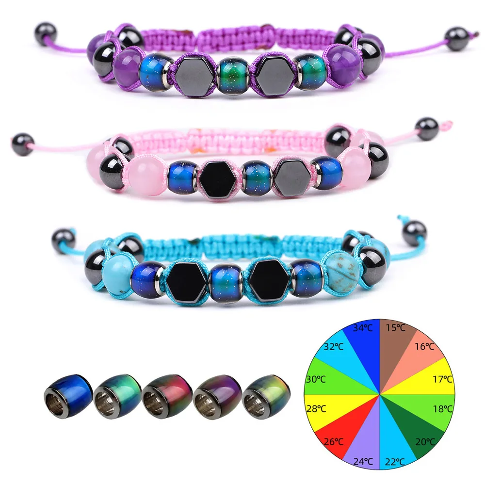 Bracelet Changes Color Mood | Crystal Change Color Bracelet - Color ...