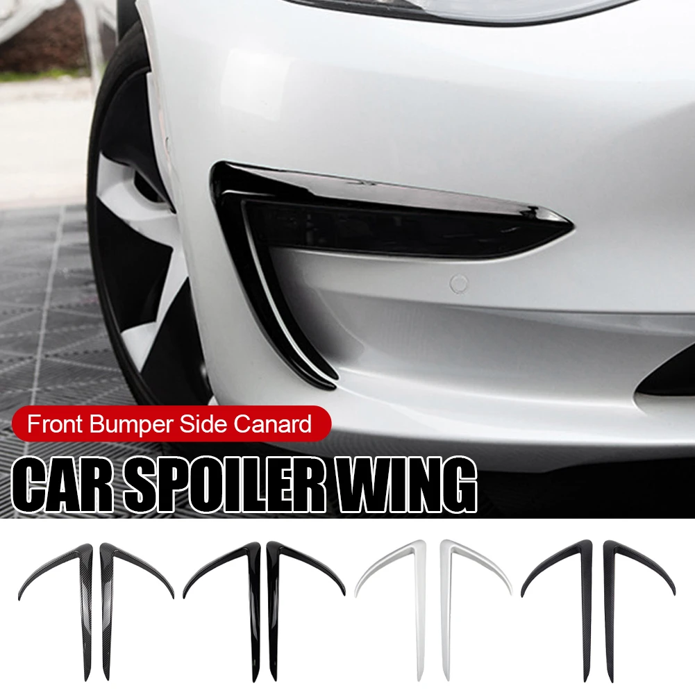 2pcs Car Front Bumper Lip Spoiler Bumper Side Canards Fog Light Cover ...