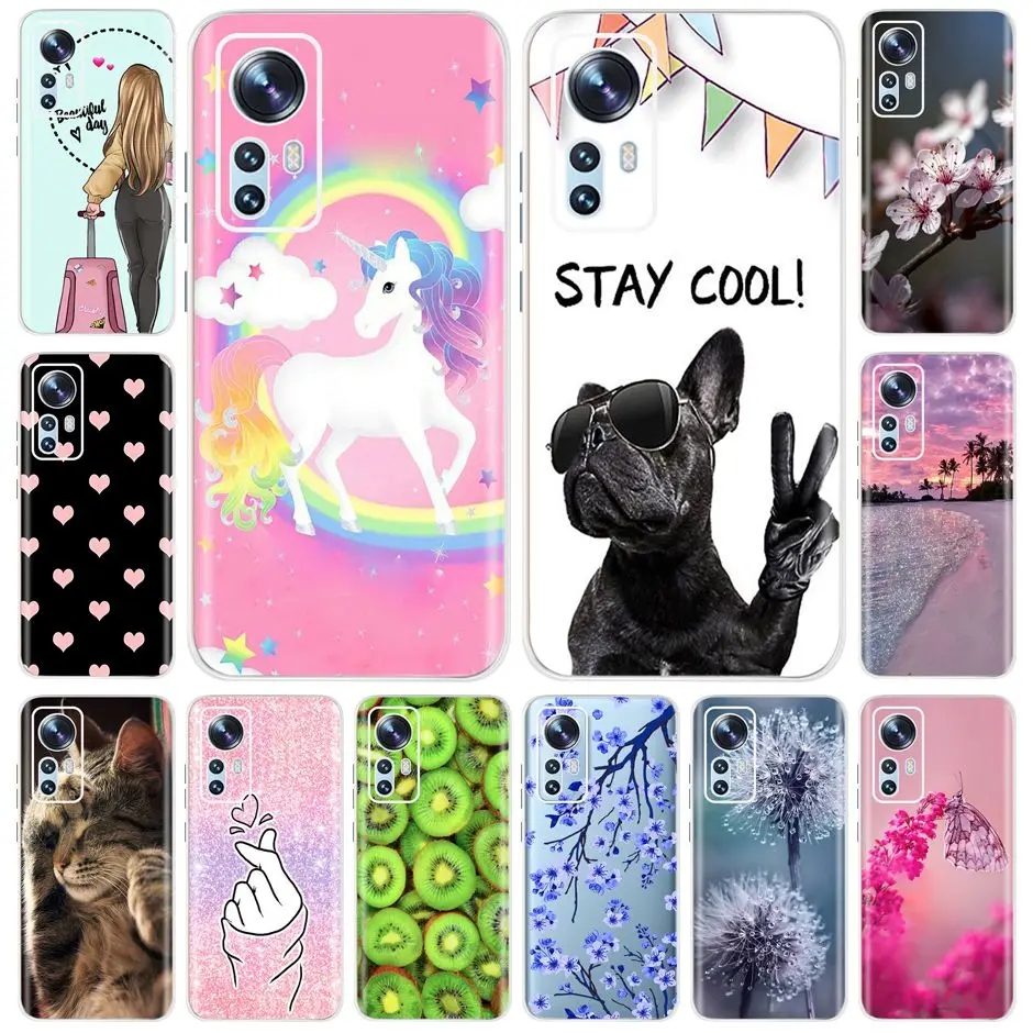 For Xiaomi Mi 12 Lite Case Cover Color Pattern Silicon Soft TPU Cover ...