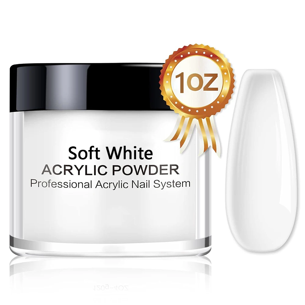 28ml-Soft-White-Acrylic-Powder-1oz-Professional-Acrylic-Nail-System-for ...