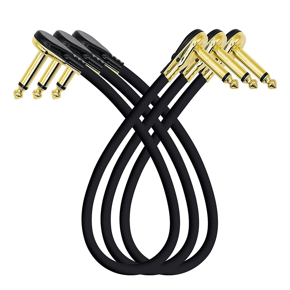 Guitar Patch Cables Right Angle 15/30CM 1/4 Guitar Cable for Guitar ...
