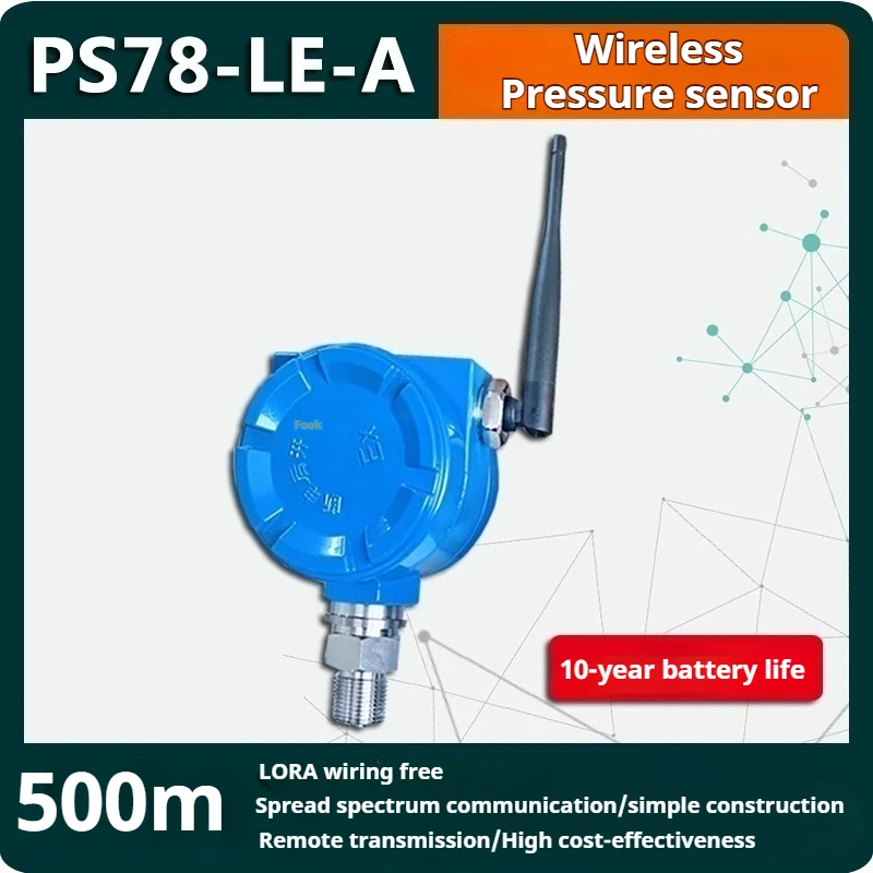 500M PS78 remote wireless pressure gauge hydraulic pressure vacuum ...