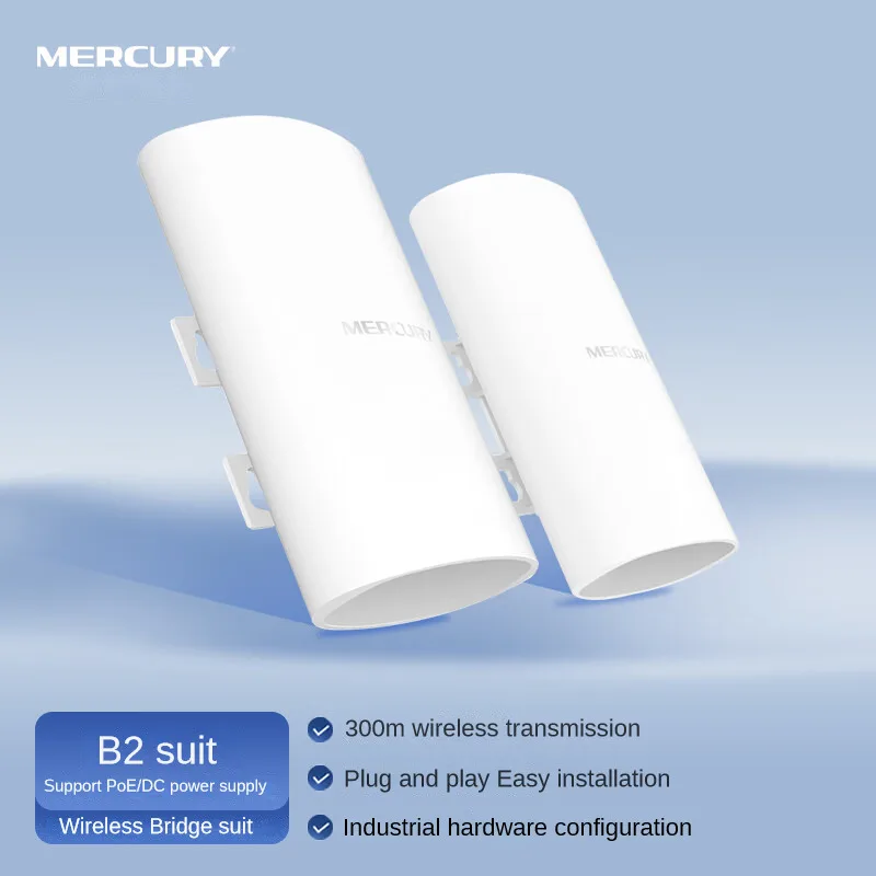 Mercury 2.4G Wifi Repeater 300Mbps Wireless Outdoor Bridge Router Point ...